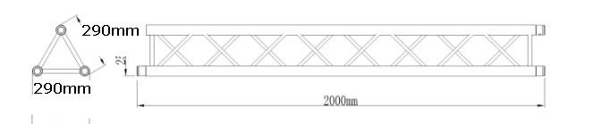 TS290 triangle spigot trade show LIGHTING truss